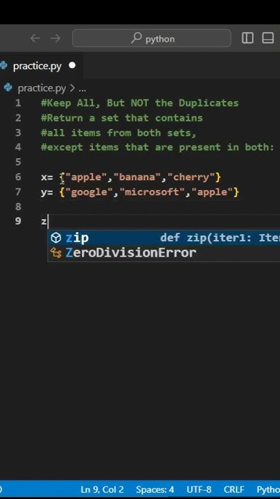 Keep All But Not The Duplicates Python Pythonprogramming Coding Code Pythoncoding Youtube