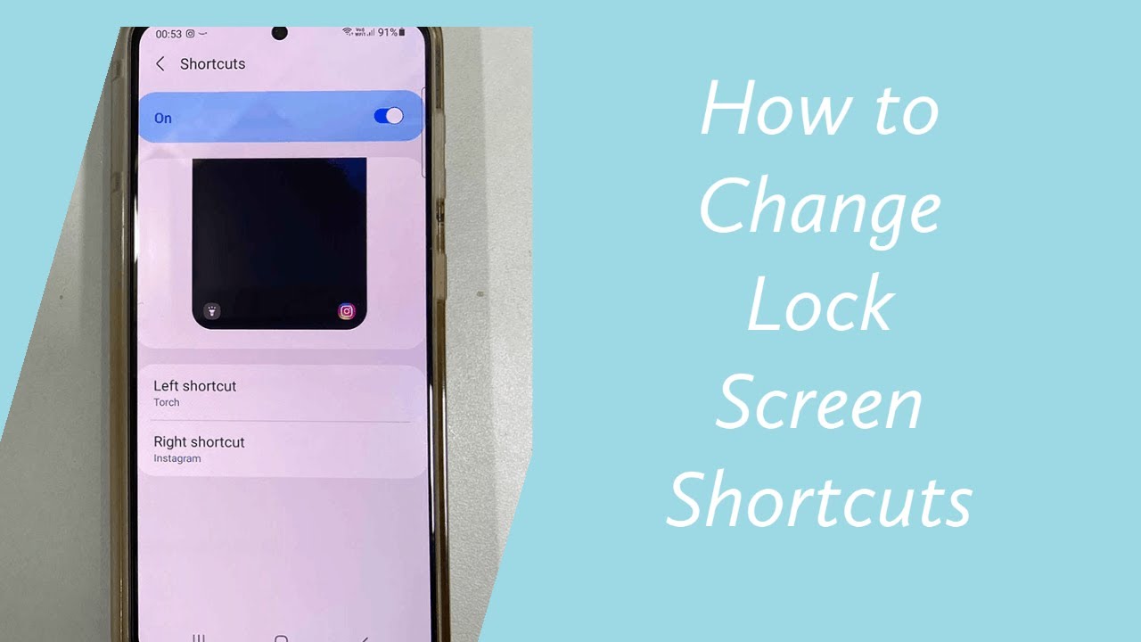 How to change lock screen shortcut on Samsung Galaxy S21, Note 20, A52 ...