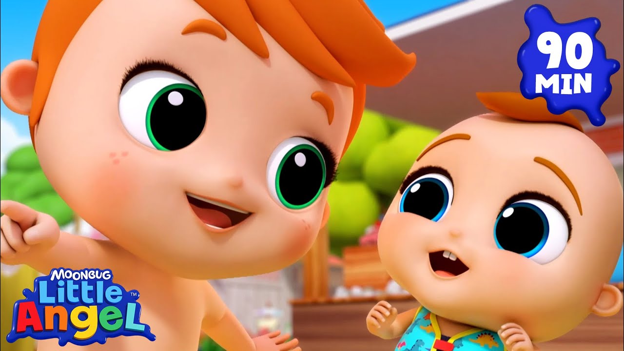 My Brother My Hero 🦸‍♂️ | Little Angel 😇 | 🔤 Subtitled Sing Along Songs ...