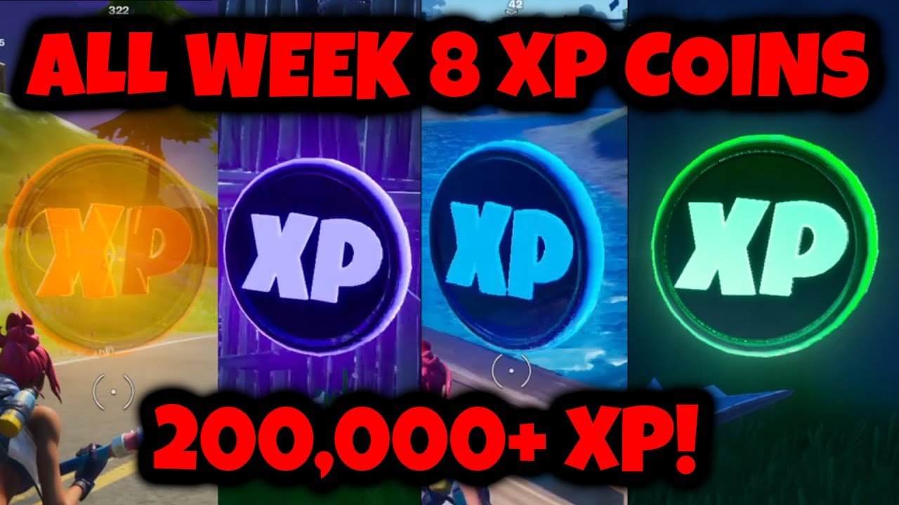 ALL XP COIN LOCATIONS (WEEK 8) - FORTNITE CHAPTER 2 SEASON 3 - YouTube
