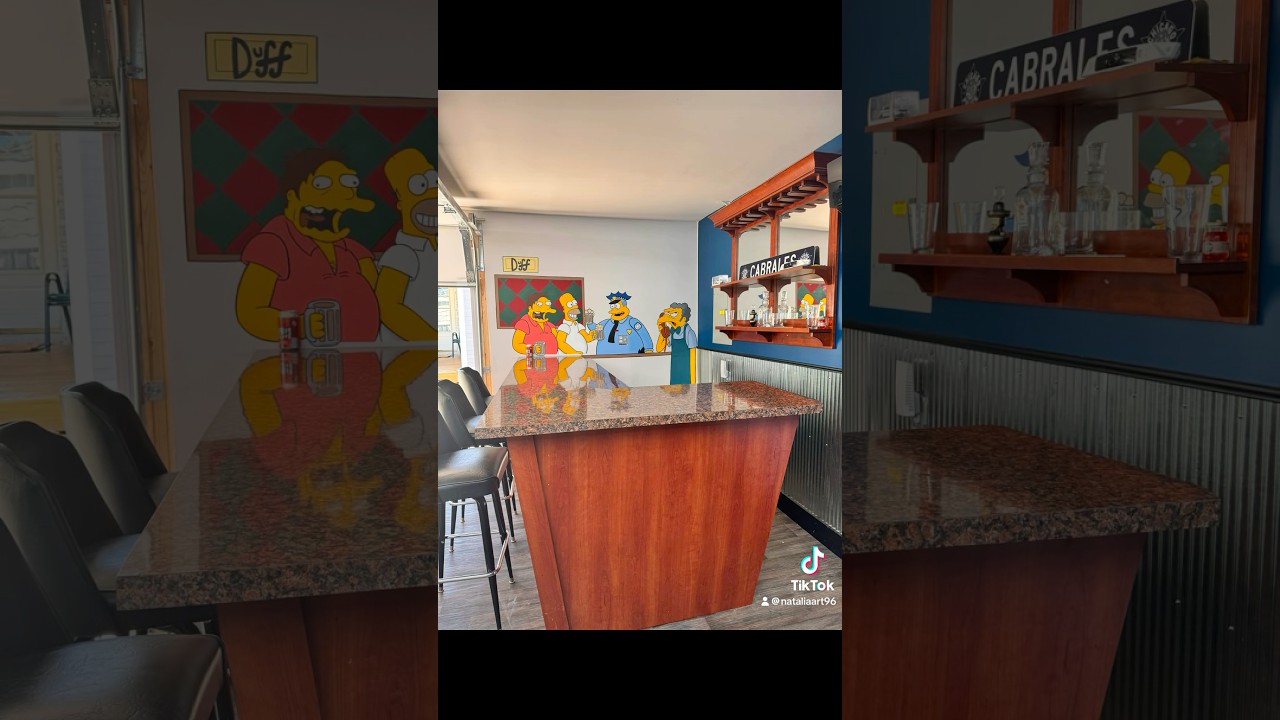 Simpson bar mural #simpsons #painting #mural #art #cartoon #bar #custom ...