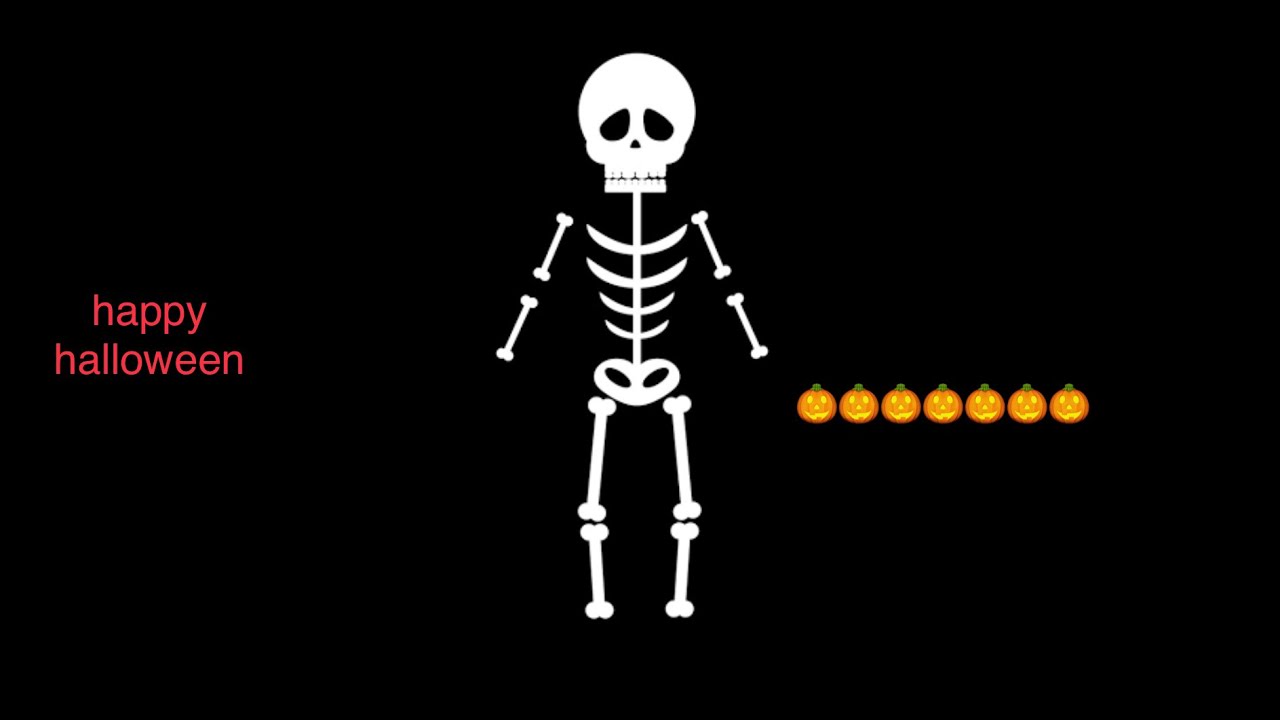 Spooky scary skeleton dance - YouTube