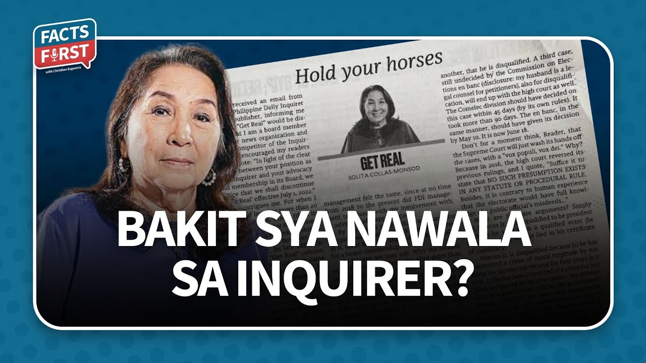 Mareng Winnie, bakit nawala sa Inquirer? - YouTube