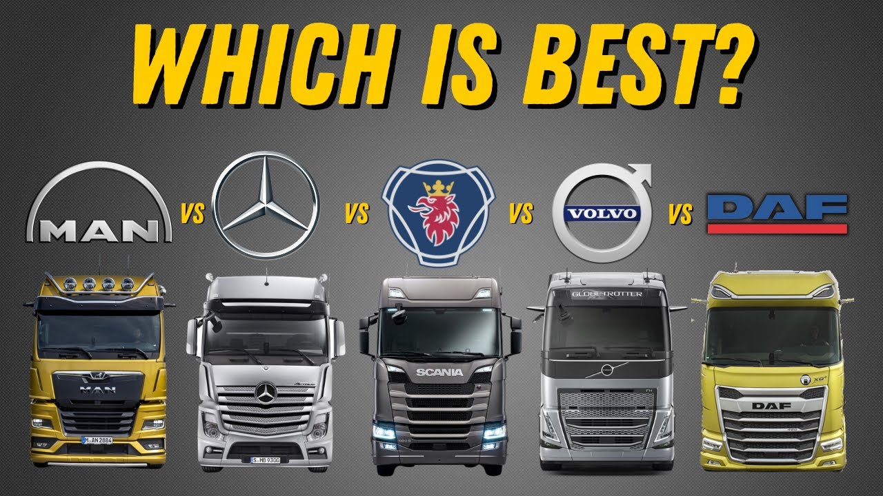 Epic European Truck Battle Scania Vs Volvo Vs Man Vs Daf Vs Mercedes Youtube