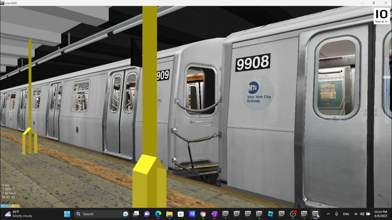 Openbve New 2020 3d R160A Alstom B Train Arriving & Departing at 174th-175th Streets - YouTube