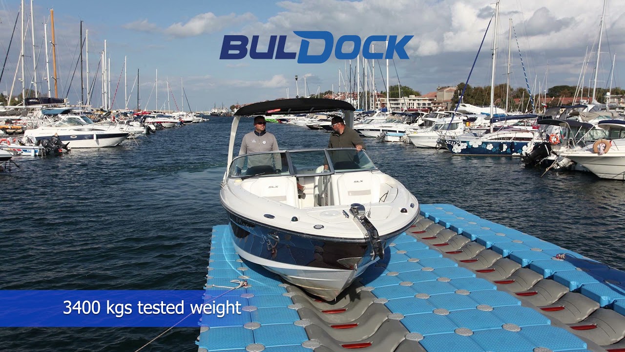 Boat Slider U-Slide | Modular Floating Pontoons & Docks | BulDock - YouTube
