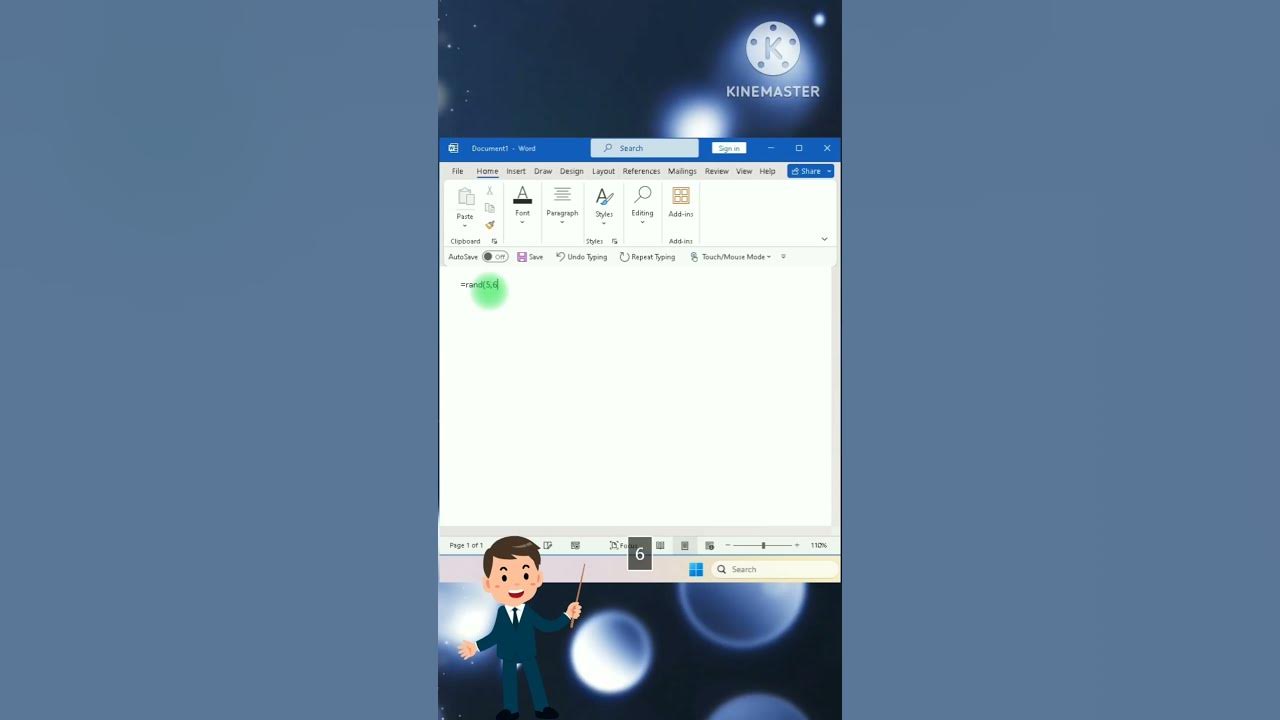 How to Generate Random Data in MS Word Using RAND Function! 📄📢 | Quick and Easy Tutorial #shorts ...