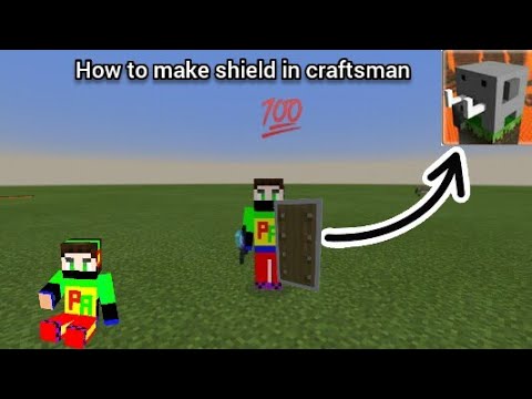 How to make shield in craftsman || mastercraft || P. A. gaming - YouTube