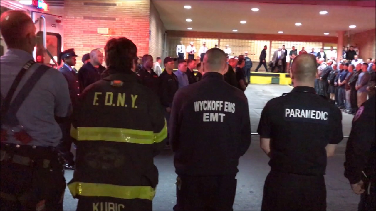 FDNY, PREPARING TO & ESCORTING FIREFIGHTER WILLIAM TOLLEY FROM FDNY ...