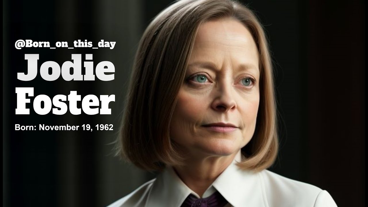 Jodie Foster’s Legacy Captured in AI Art | Born November 19 - YouTube