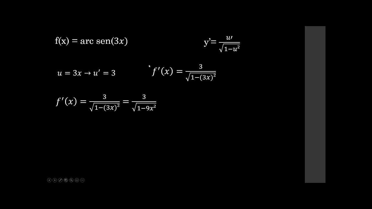 Derivada Trigonométrica: arc sen(3x) - YouTube