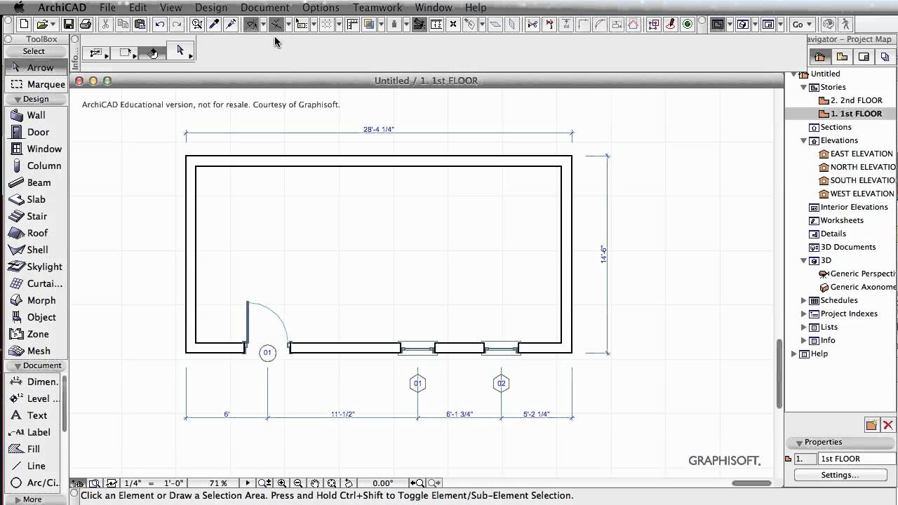 Using Guide Lines and the Marquee in ArchiCAD.mp4 - YouTube