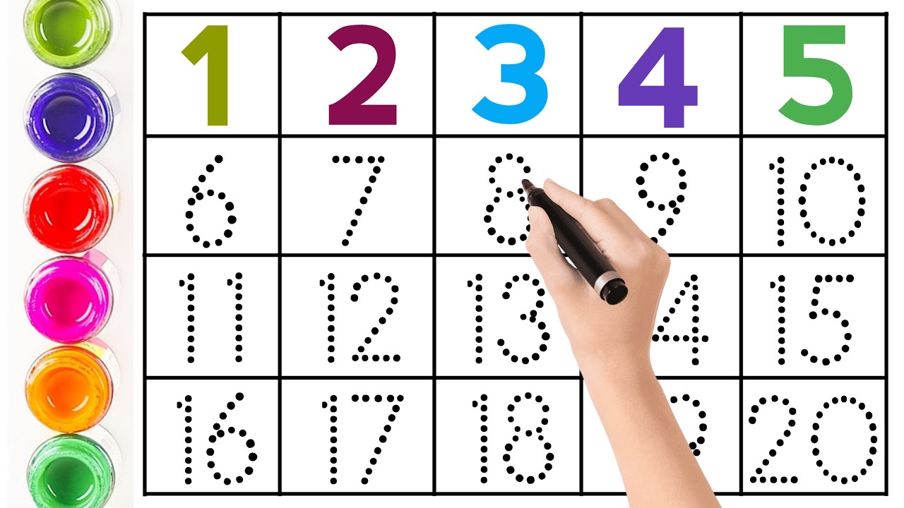 Counting 1 to 100 number for kids | learn 123 number | how to draw ...