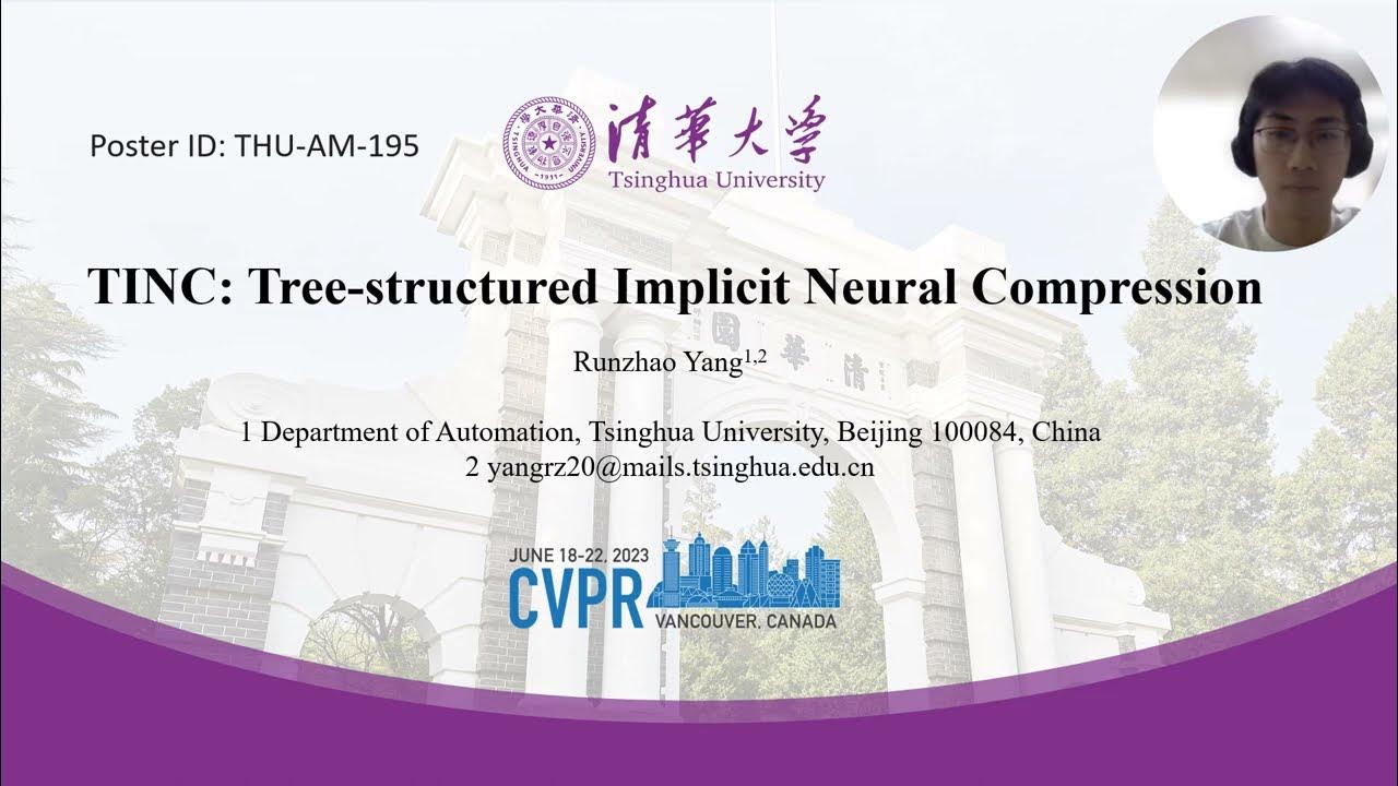 [CVPR 2023] TINC: Tree-structured Implicit Neural Compression - YouTube