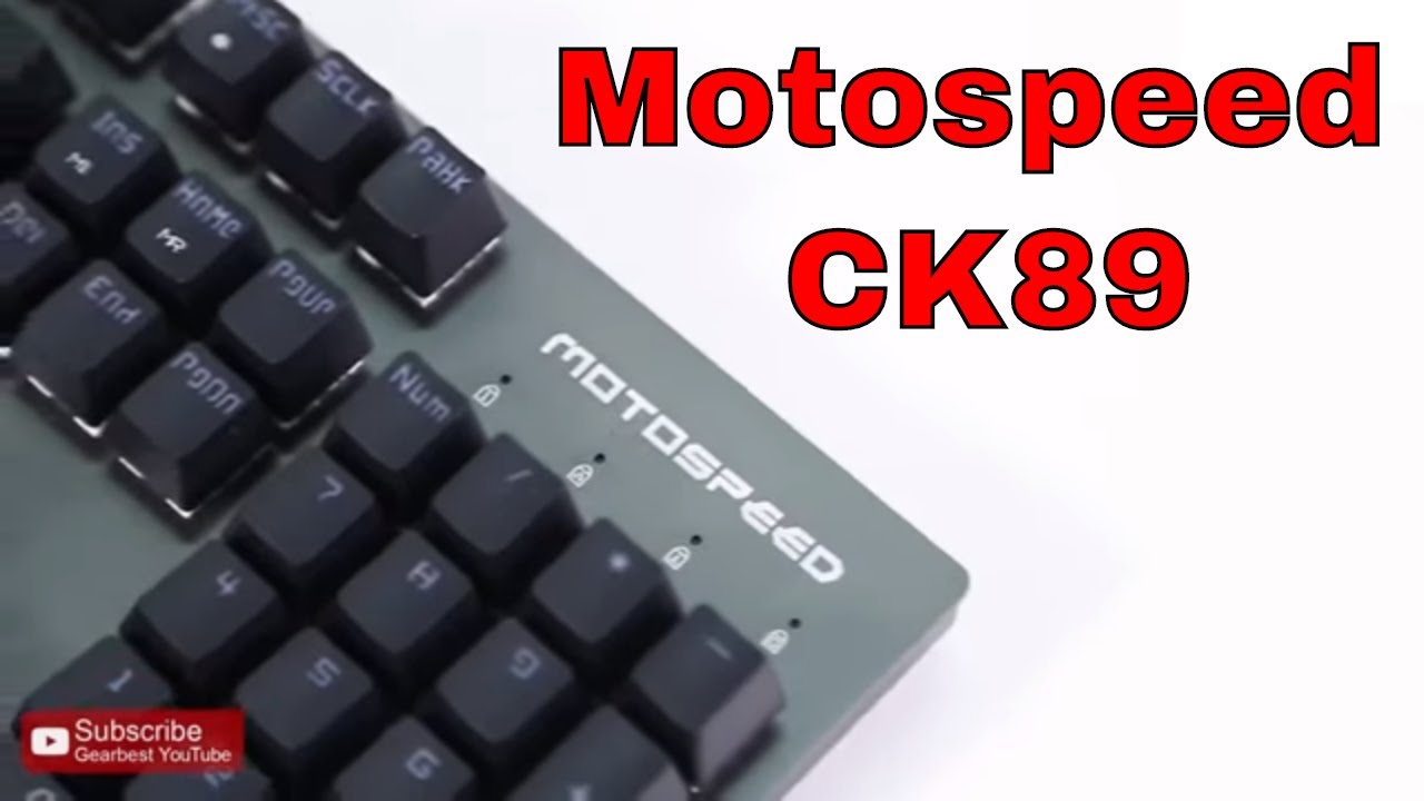 Motospeed CK89 Gaming Mechanical Keyboard - YouTube