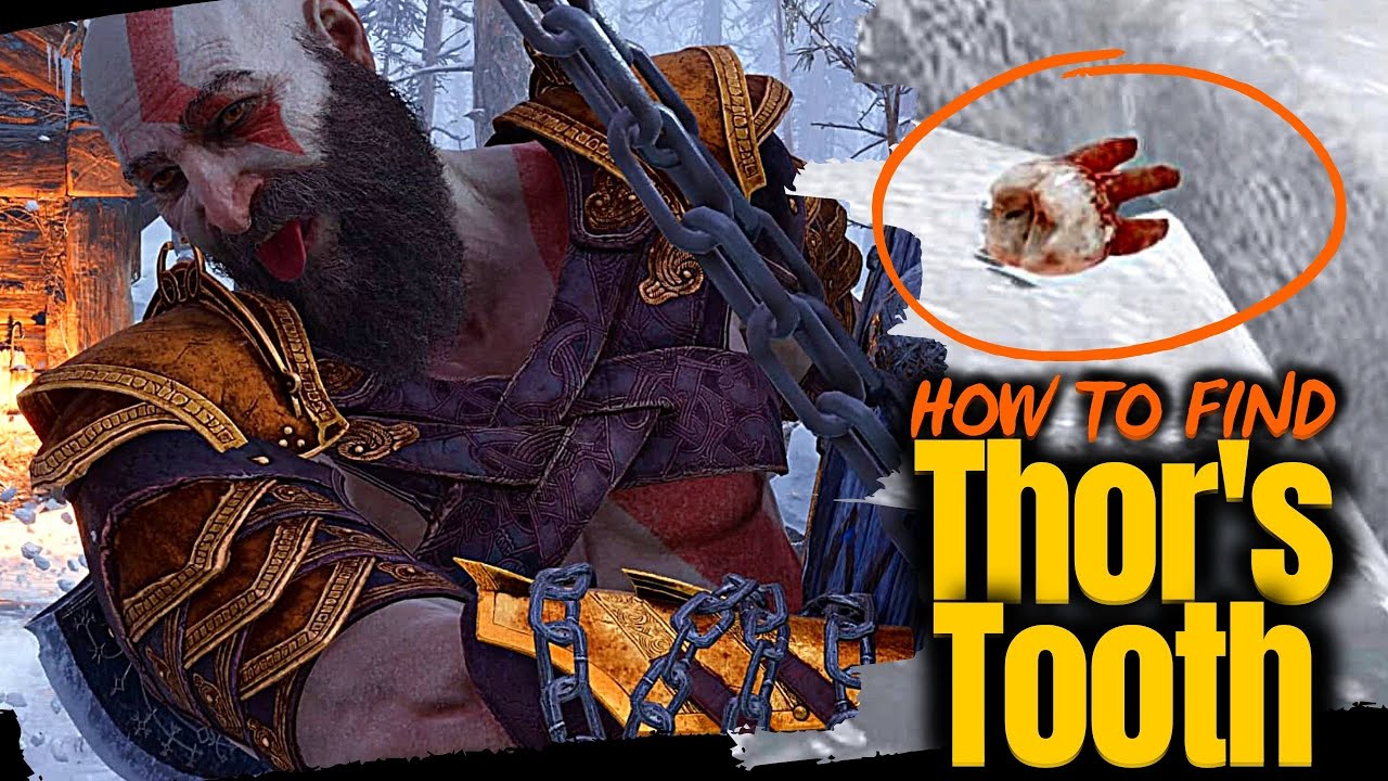 You Can Find Here Thor's Tooth after Kratos Super Punch in God of War Ragnarok - YouTube