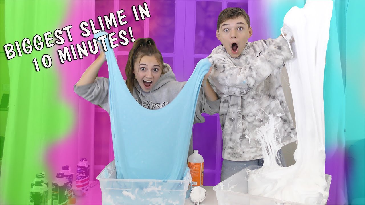 WHO MAKES THE BIGGEST SLYME IN 10 MINUTES?!?! | We Are The Davises ...