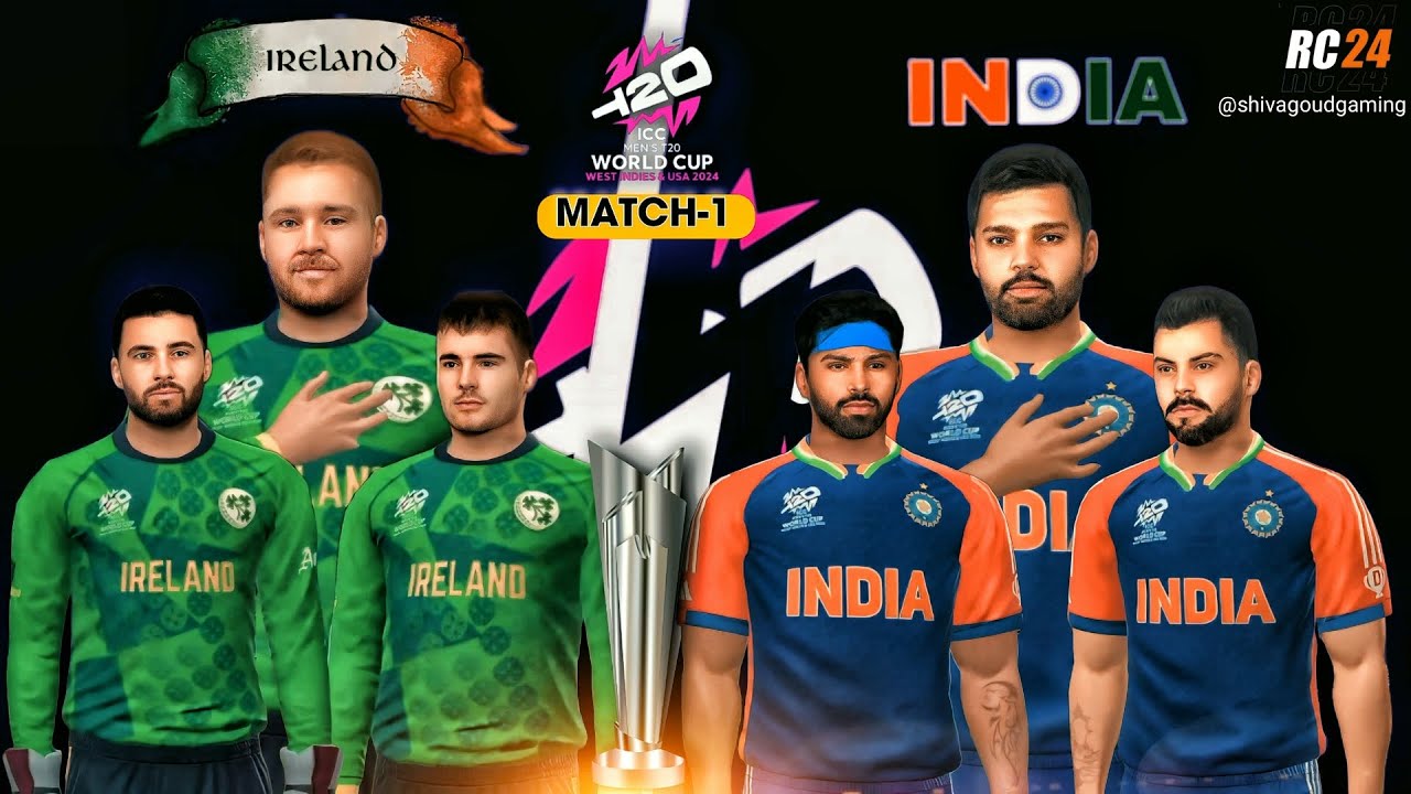 ICC T20 WC 2024 🏆| MATCH-1 | IND🇮🇳 vs IRE🇮🇪 | RC24 - YouTube