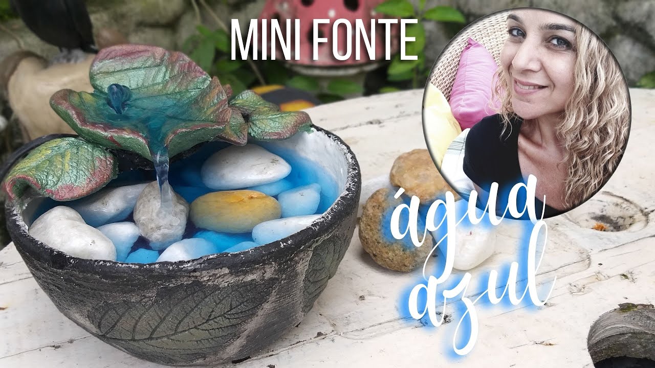 MINI FONTE MUITO FÁCIL DE FAZER/COM CIMENTO - YouTube