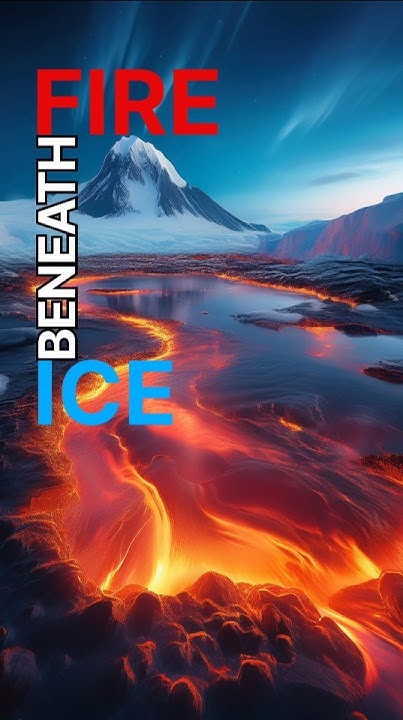 Fire beneath ice.#shorts - YouTube