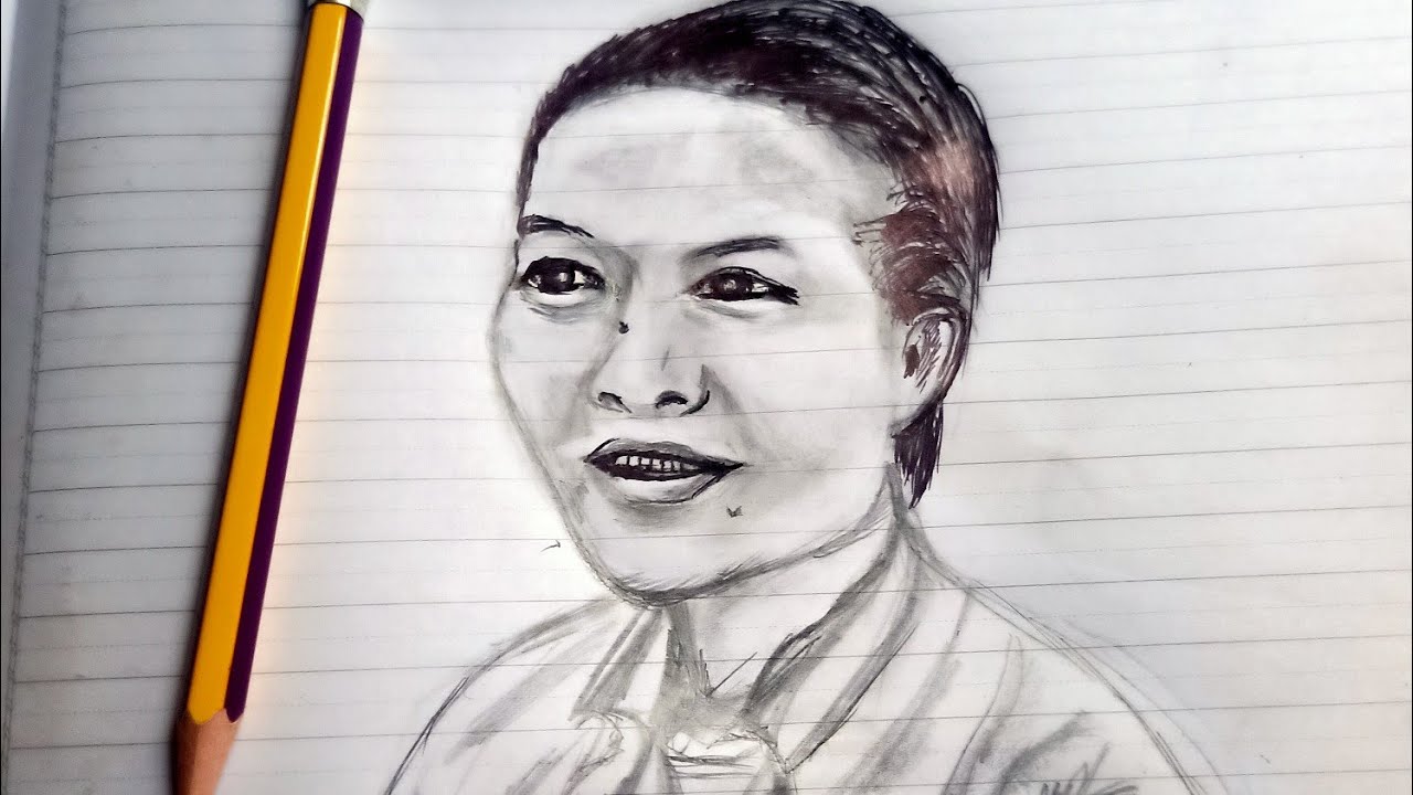 How to draw a woman / 8 Me Oun Pek Song ម៉ែពេកសូង - YouTube