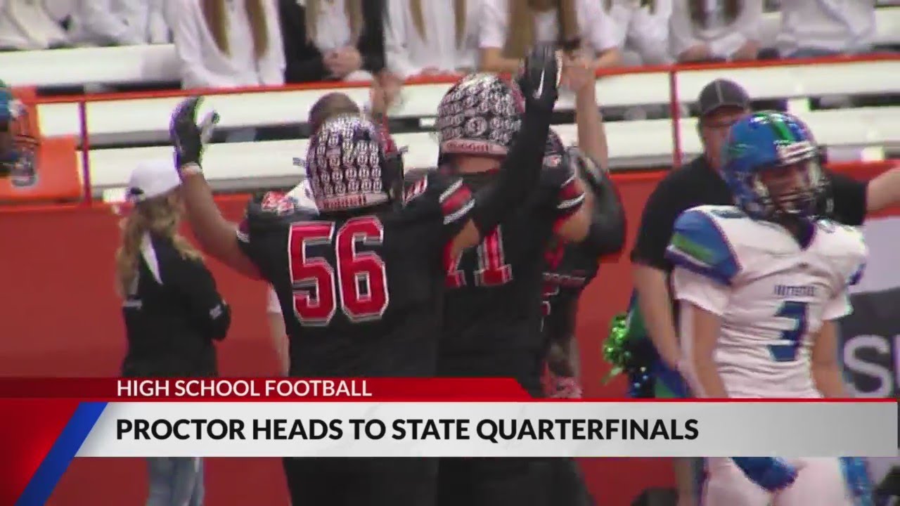Proctor Football Heads to State Quarterfinals For First Time Ever - YouTube