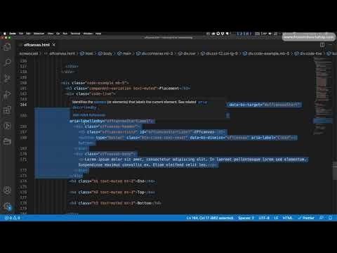 Bootstrap 5: Components - Offcanvas - YouTube