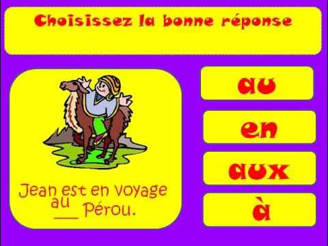LEARN FRENCH - les prépositions avec les noms des pays et villes - YouTube