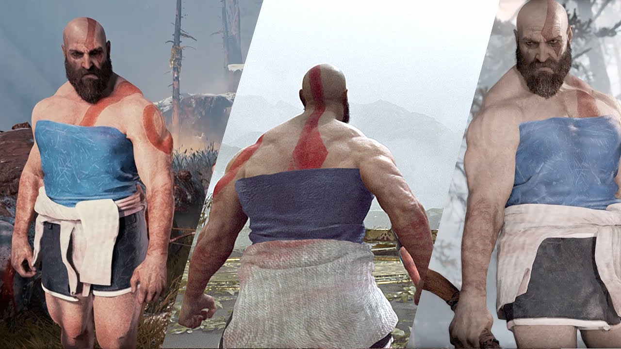 Kratos in Jill Valentine's outfit - GOD OF WAR MOD - YouTube