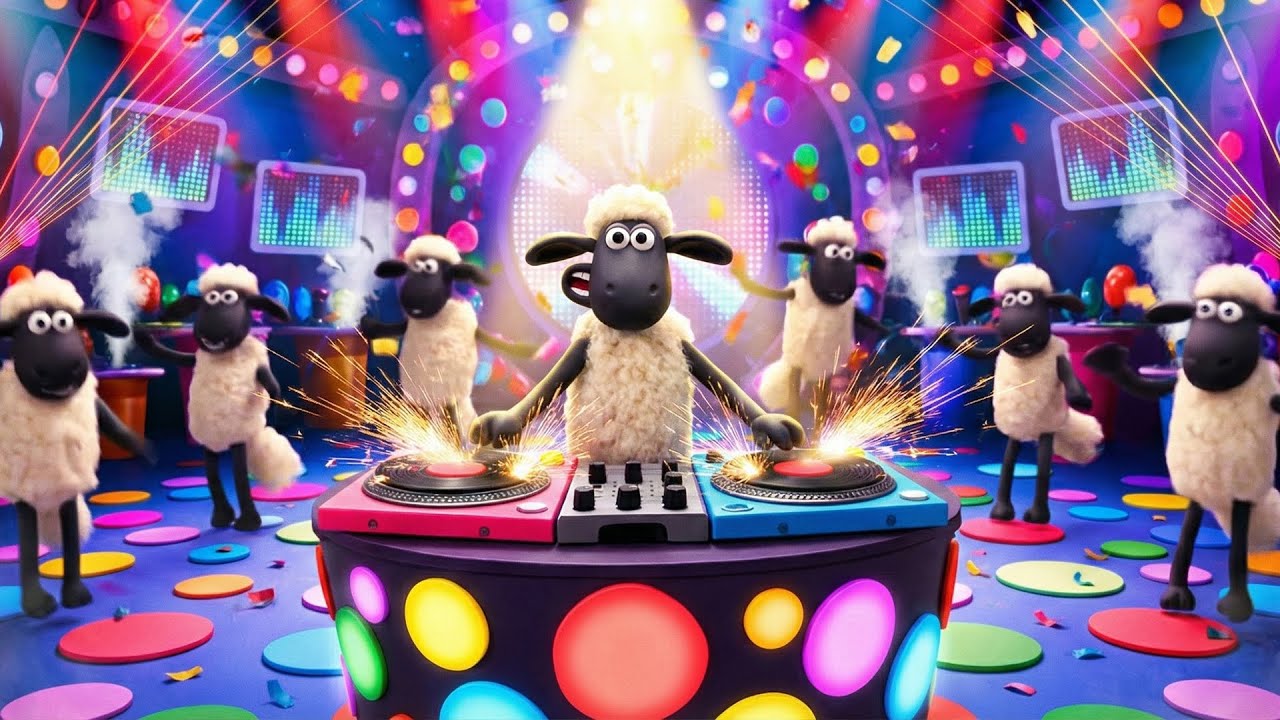 Shaun the Sheep DJ Party 🎧🔥Farm Animals Go Crazy on the Dance Floor ...