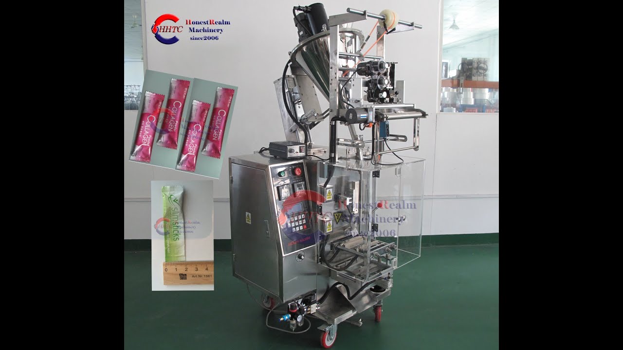 Back seal jagged small bag packing machine - YouTube