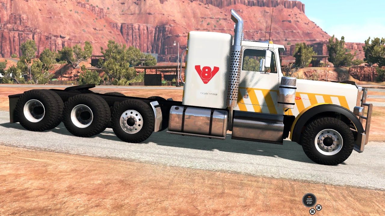 BeamNG Drive - T85 Heavy Hauler Truck in Utah Part 1 - YouTube
