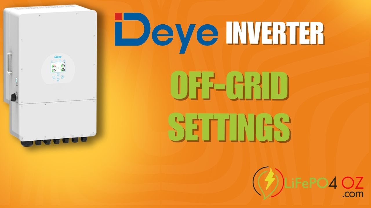 Deye 48V Inverter Off-Grid Setup & Settings Explained - YouTube