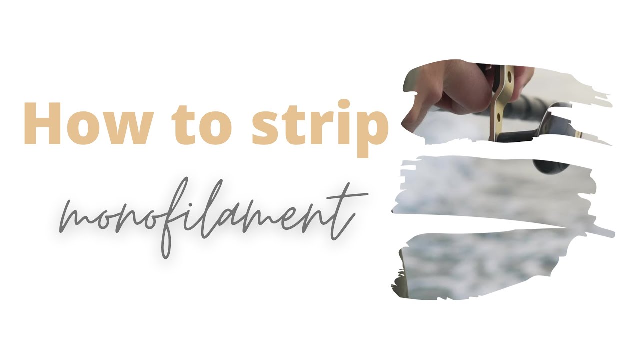 How to strip your fishing line - YouTube