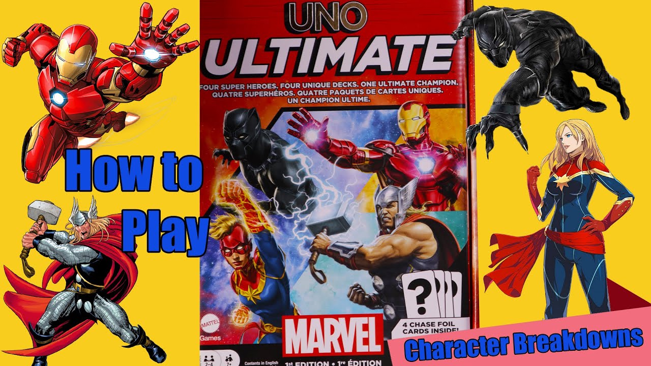 UNO Ultimate Marvel Card Game (How To Play) - YouTube