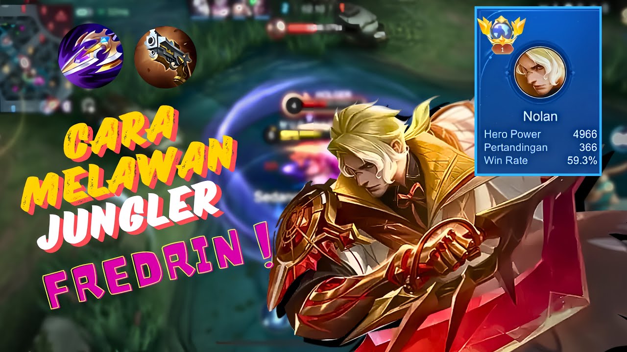 CARA GUA MELAWAN JUNGLER FREDRINN | NOLAN FARMING CEPET | BUILD CONTER ...
