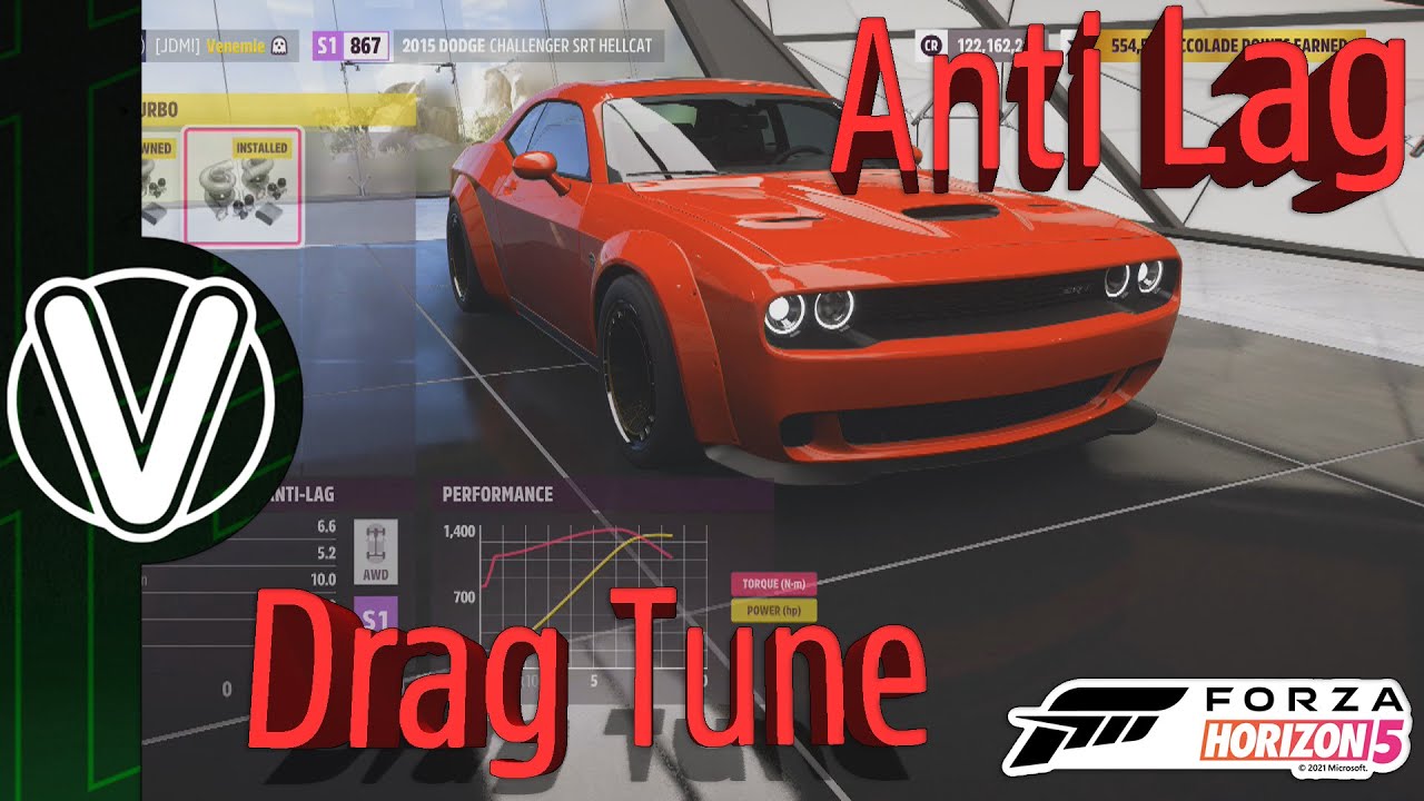 Forza Horizon 5 | Dodge Challenger SRT Hellcat Drag Build *Anti Lag ...