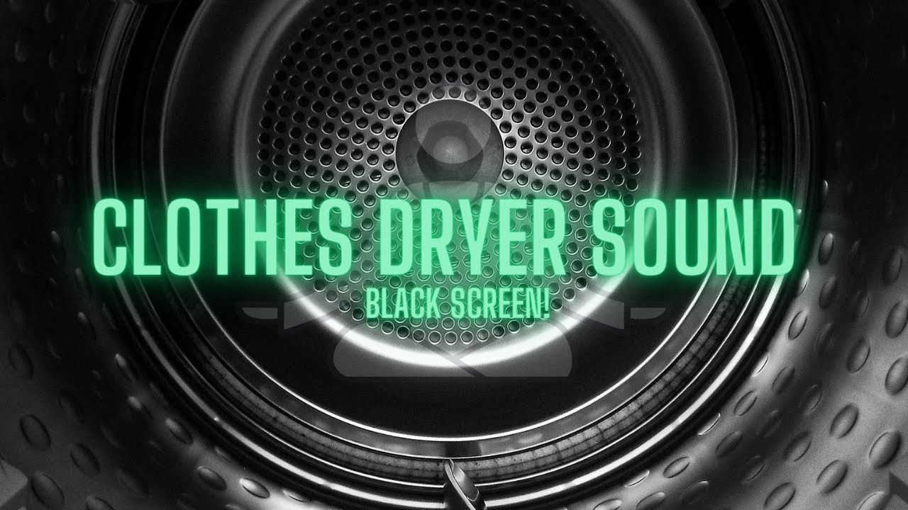 8 Hours of CLOTHES DRYER sound for BABY sleep | White Noise | BLACK ...