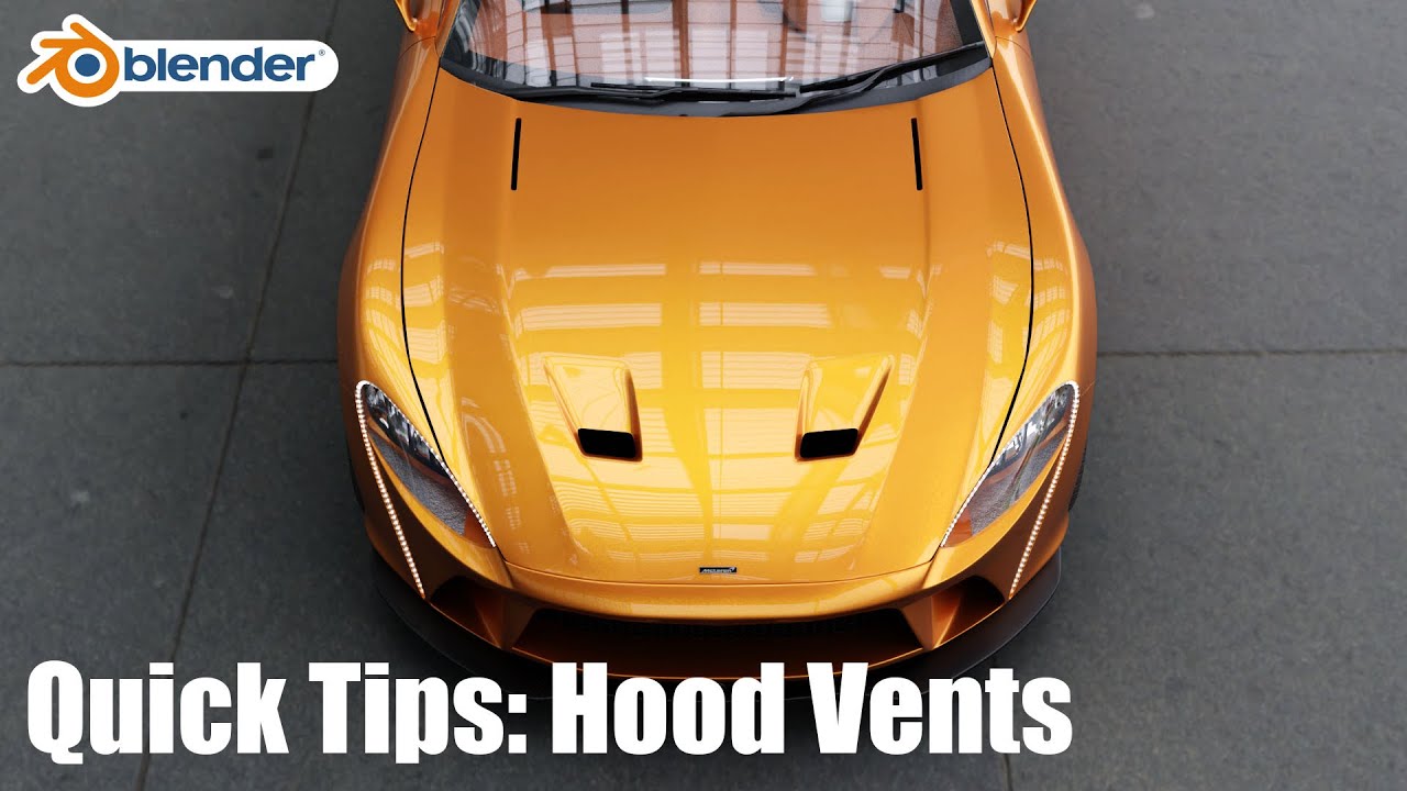Blender Quick tips - Hood vent tutorial - YouTube