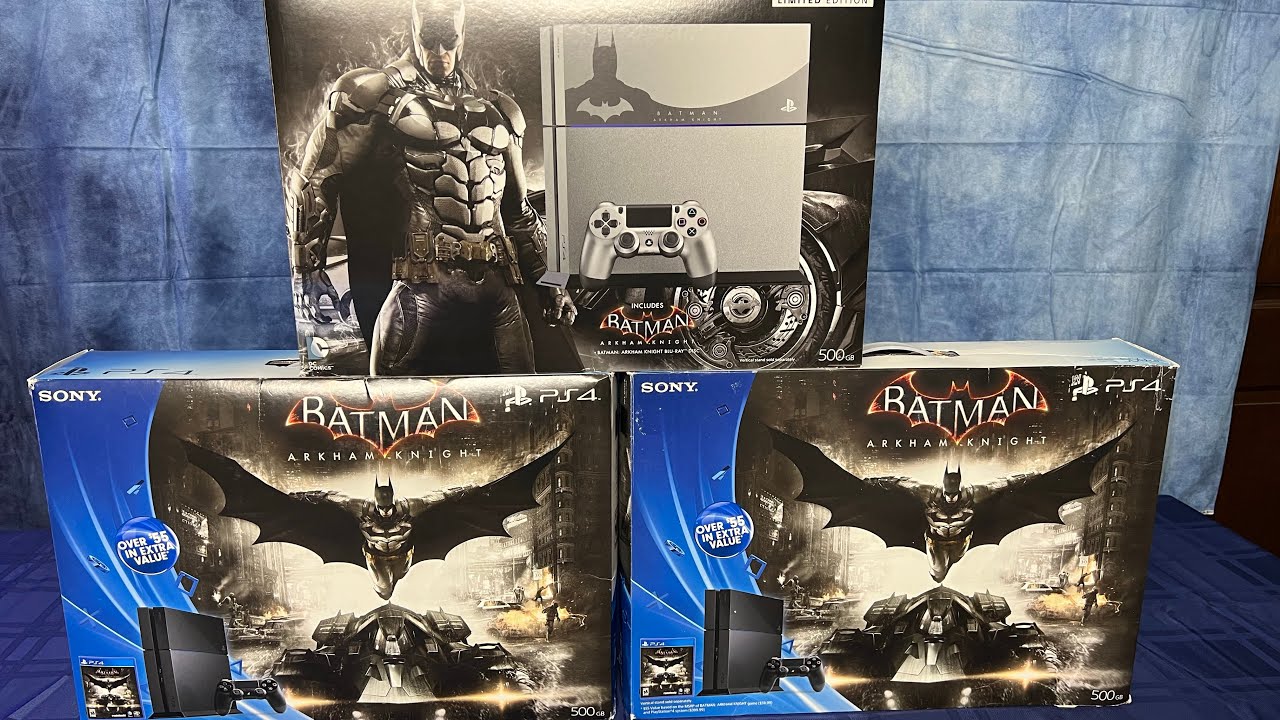 Unboxing Batman Arkham Knight PS4 Limited Edition Console - YouTube