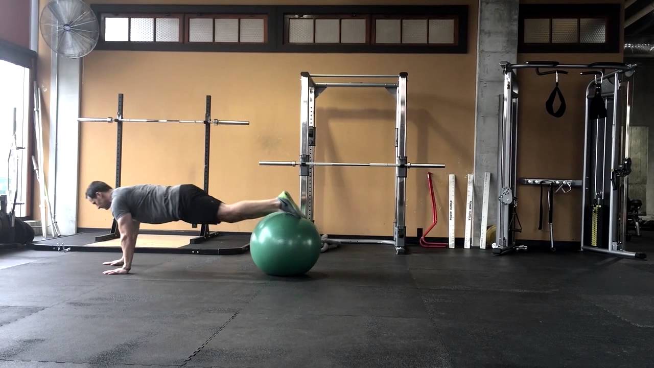 Stability Ball Walkout - YouTube