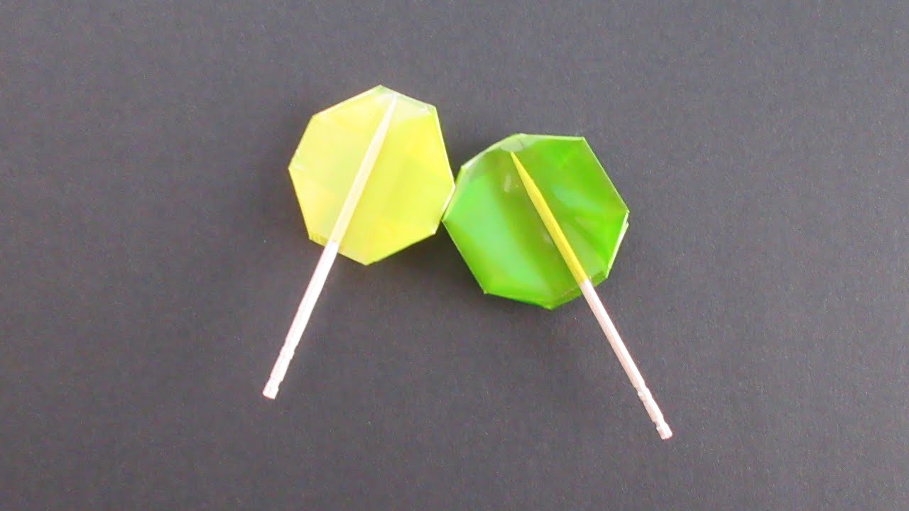 【折り紙】べっこう飴【origami】Bekko candy - YouTube