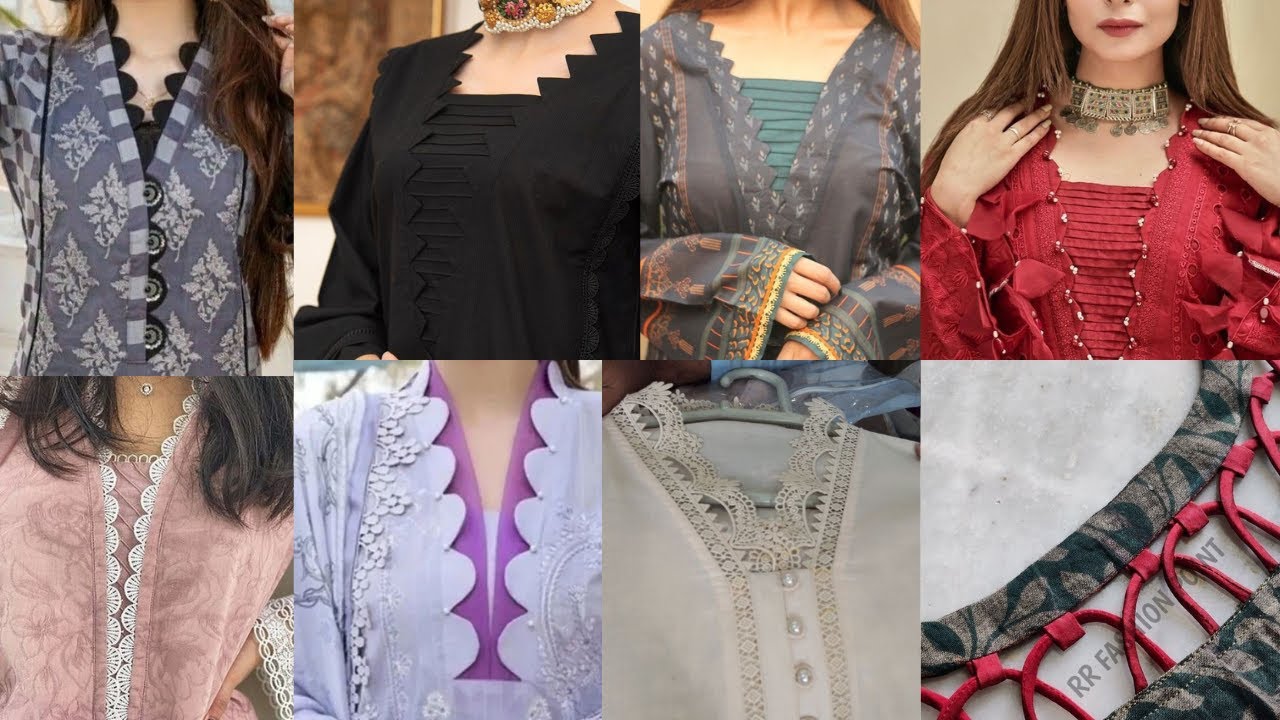 Trendy 30+neck designs 2024|designer neck designs | quick and simple ...