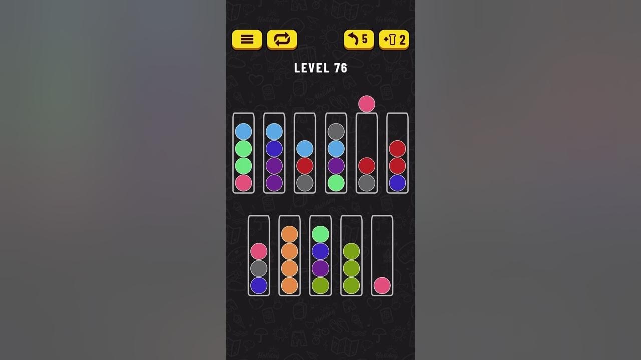 ball sort puzzle level 71 - 80 - YouTube