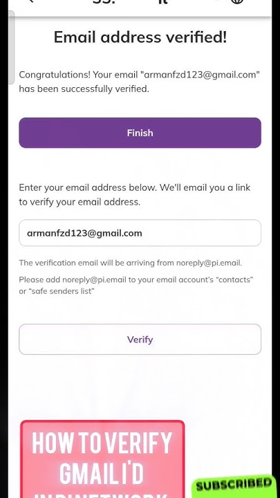 How to verify Pi Network Gmail I'd|pi new update today |pi network verification| pi mainnet ...