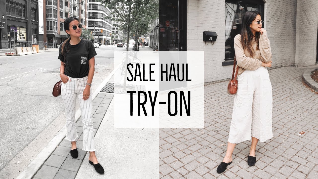 HUGE CLOTHING HAUL | SALE TRY-ON - YouTube