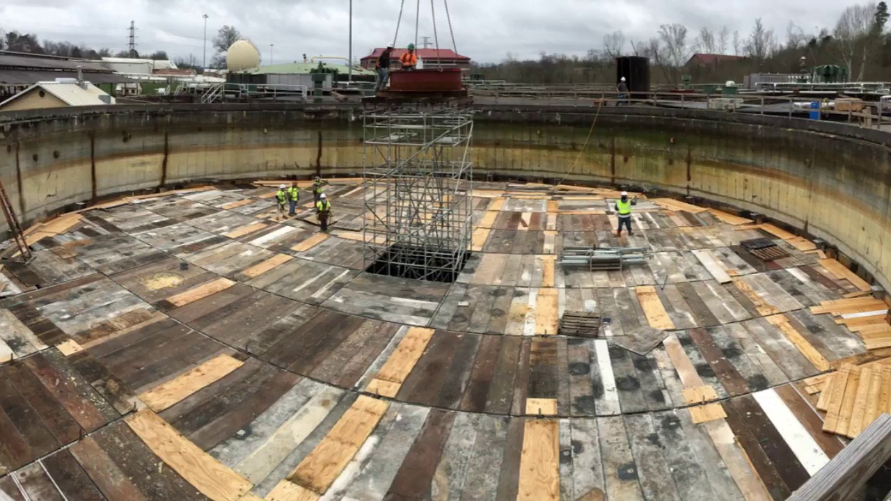 Floating Roof tank scaffold - YouTube