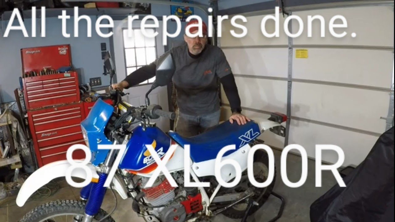 87 XL600R repairs I've done so far. - YouTube