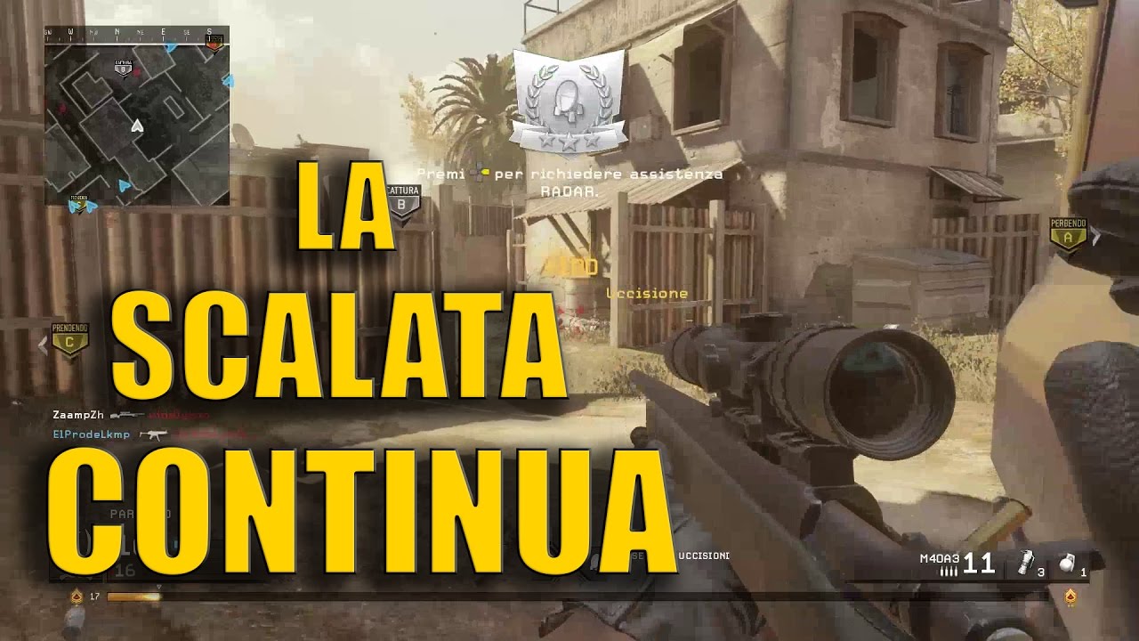 "LA SCALATA CONTINUA" | COD 4: ROAD TO COMMANDER #9 | -Zamp - YouTube
