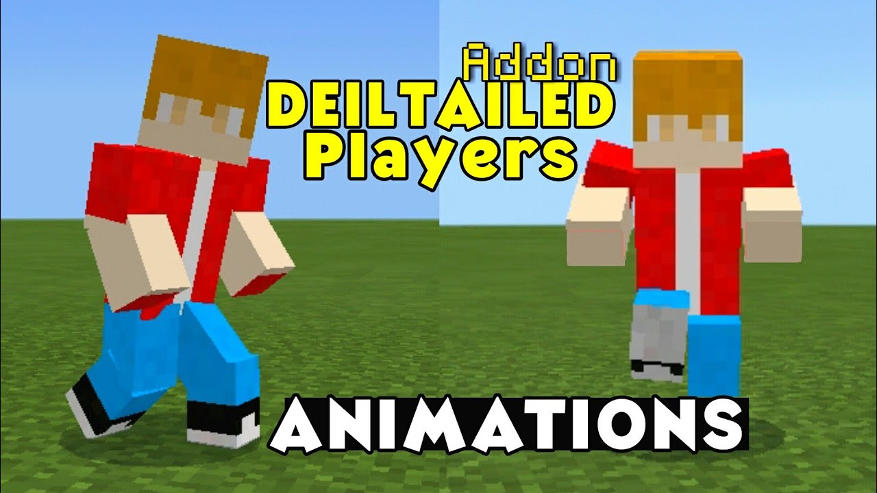 Novas Animações Detalhas Para Minecraft PE 1.16 - Detailed Player ...
